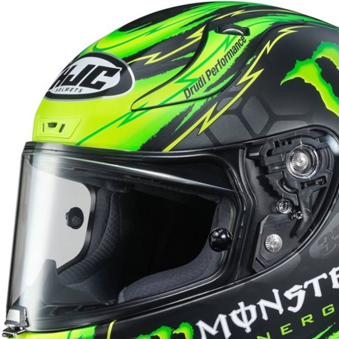 Capacete HJC RPHA 11 Pro Cal Crutclow Preto/Verde (Tri-Composto) - Grid ...