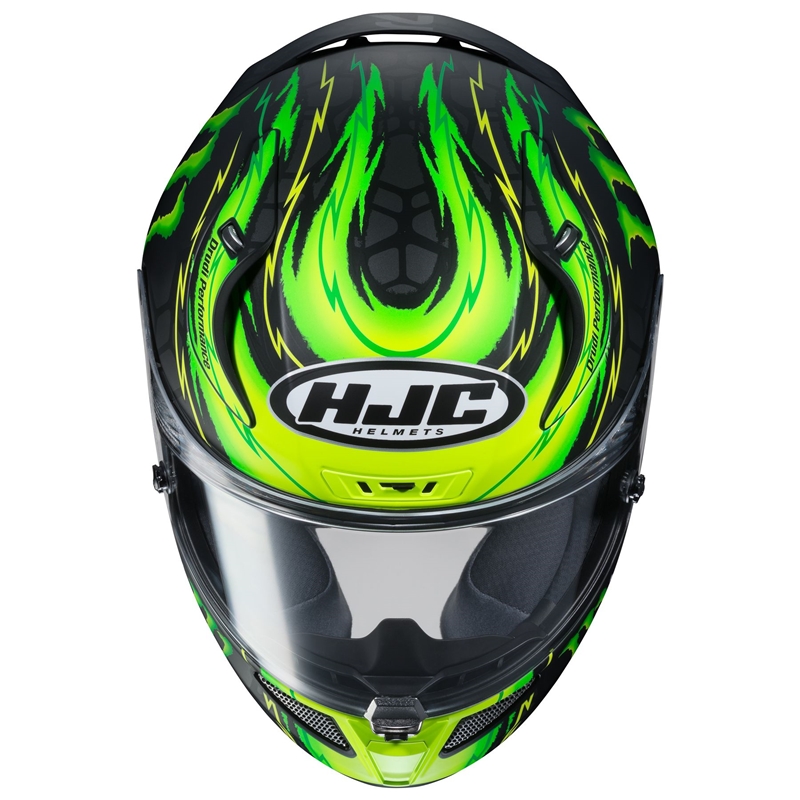 Capacete HJC RPHA 11 Pro Cal Crutclow Preto/Verde (Tri-Composto) - Grid ...