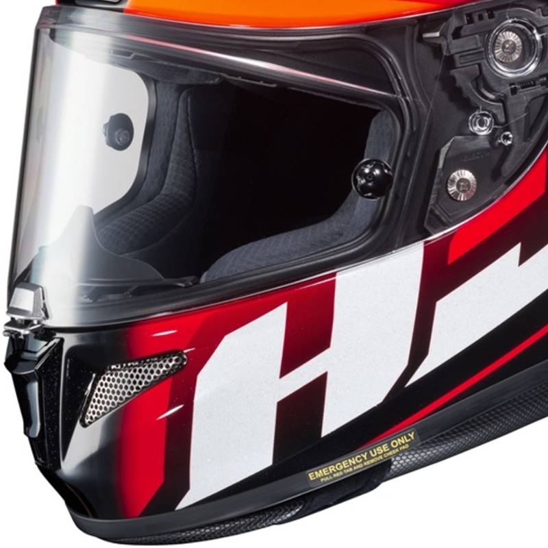 Capacete HJC RPHA 11 Spicho Branco/Preto/Vermelho (Tri-Composto)