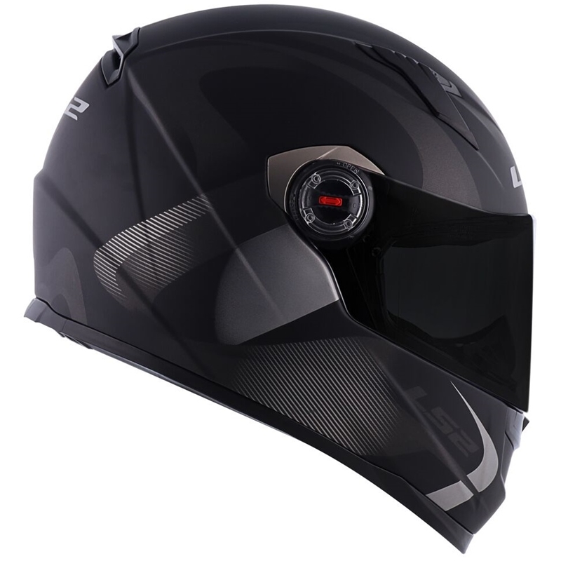 Capacete LS2 FF358 Velvet - Preto/Cinza Fosco - Grid Motors