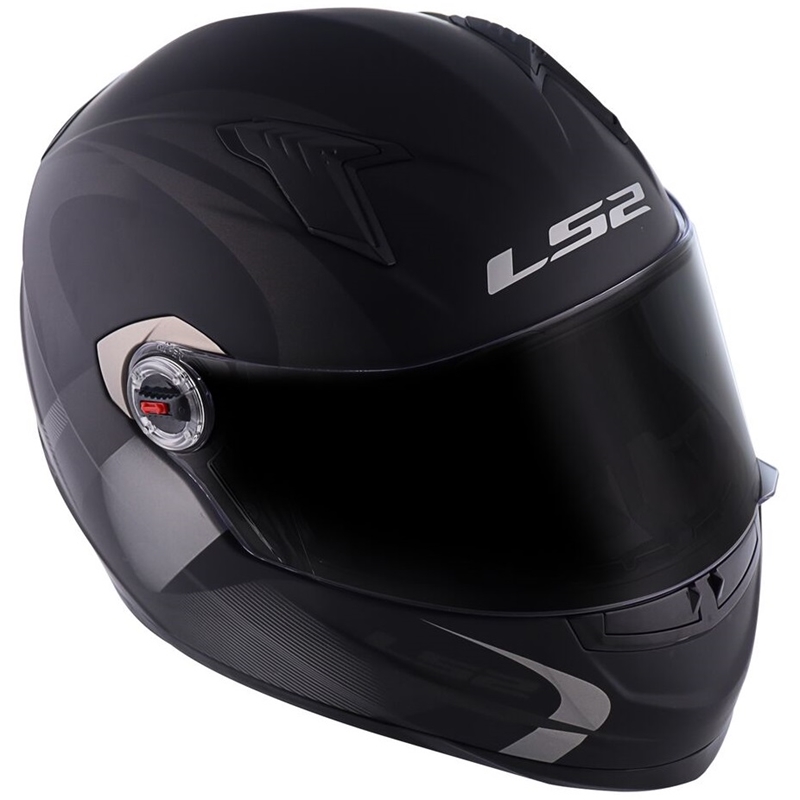 Capacete LS2 FF358 Velvet - Preto/Cinza Fosco - Grid Motors