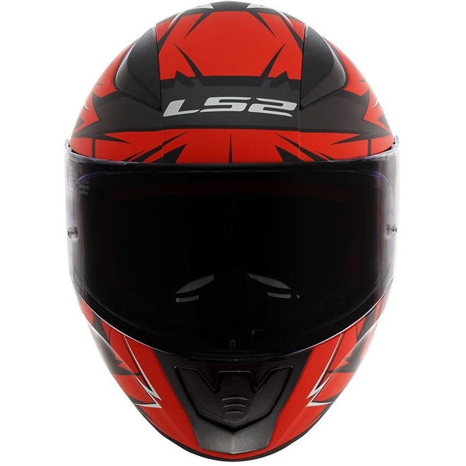 Capacete LS2 FF353 Rapid Cromo Preto/Vermelho Fosco - Grid Motors