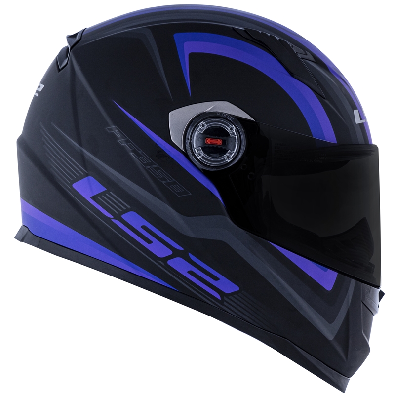 Capacete LS2 FF358 Sigma - Preto/Roxo Fosco - Grid Motors