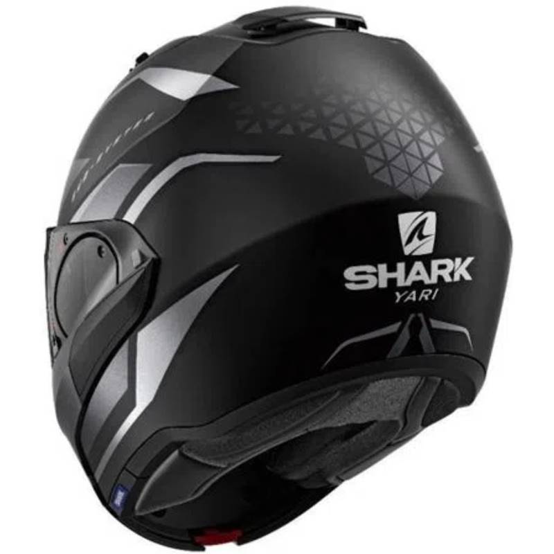 Capacete Shark Evo ES Yari Matt KAA Preto/Cinza Fosco - Grid Motors