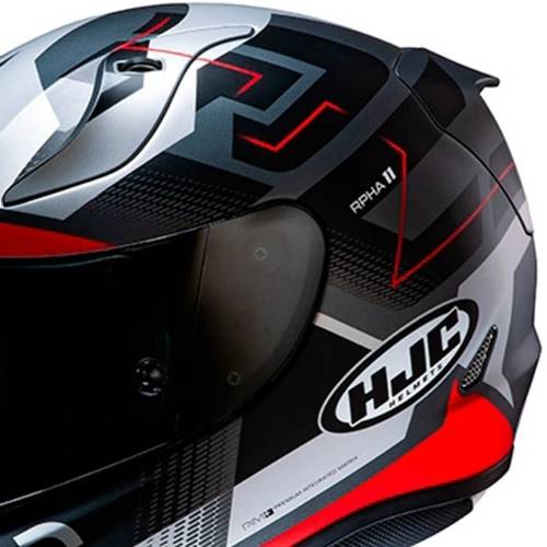 Capacete HJC RPHA 11 Nectus Cinza/Vermelho (Tri-Composto) - Grid Motors