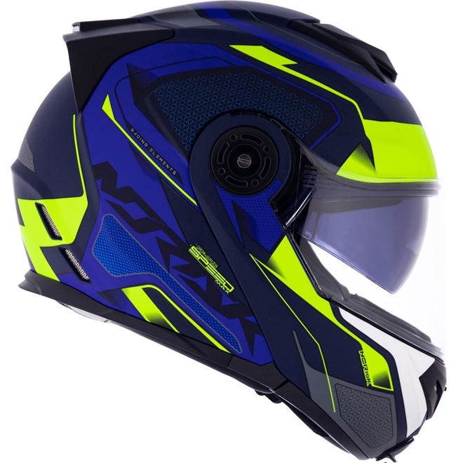 Capacete Norisk Route FF345 Articulado Speedmax Azul Fosco/Amarelo ...