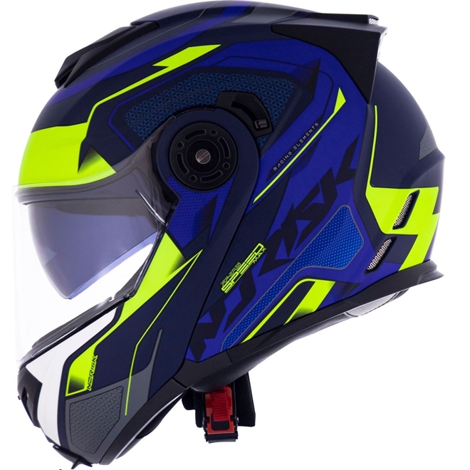 Capacete Norisk Route FF345 Articulado Speedmax Azul Fosco/Amarelo ...