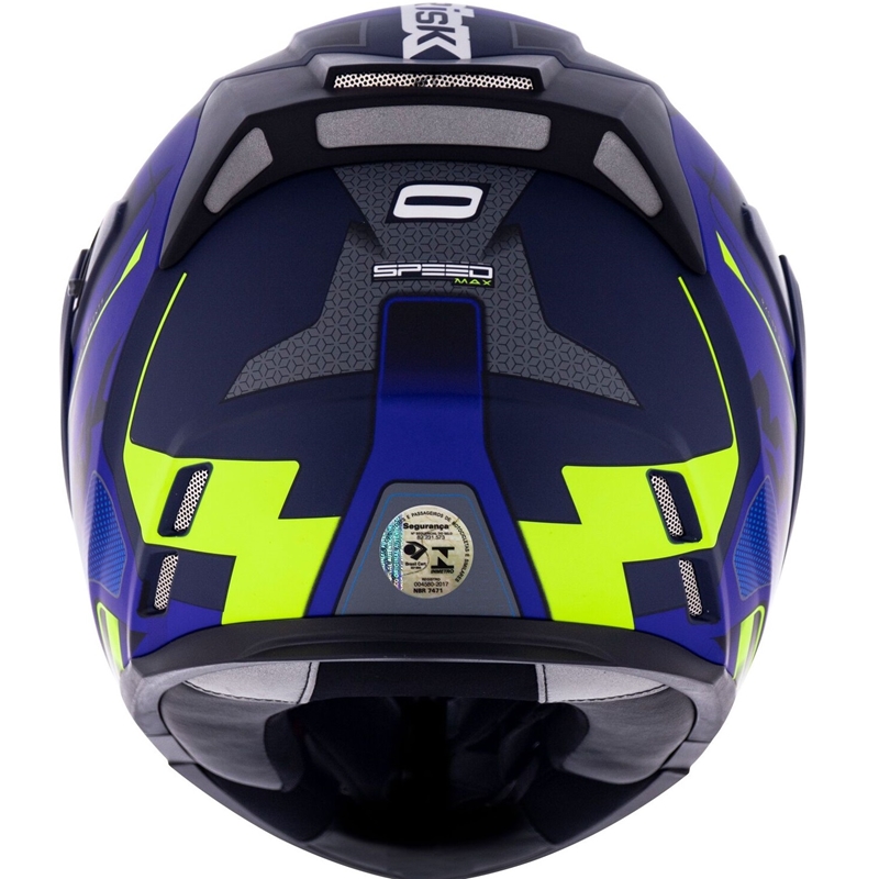 Capacete Norisk Route FF345 Articulado Speedmax Azul Fosco/Amarelo ...