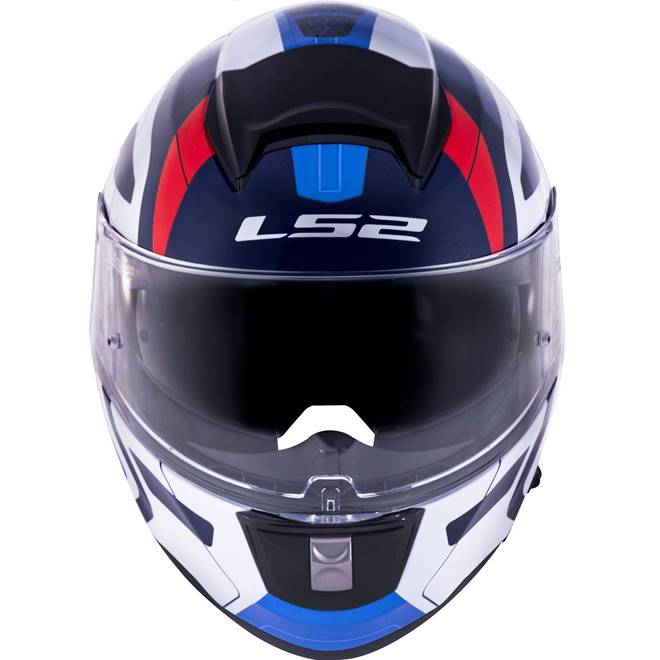 Capacete LS2 Vector Evo FF397 Interceptor Azul/Branco/Vermelho (Tri ...