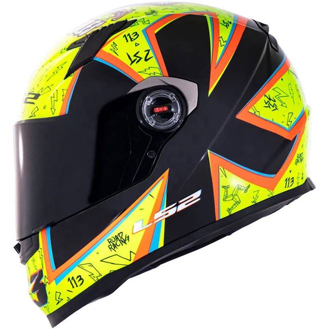 Capacete LS2 FF358 Rafael Paschoalin - Amarelo/Preto - Grid Motors