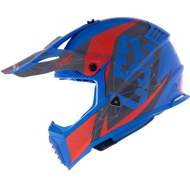Capacete LS2 MX437 Fast Alpha Azul Fosco - Grid Motors