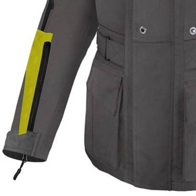 Jaqueta ASW Tsunami V2 Cinza/Amarelo Fluor - Grid Motors