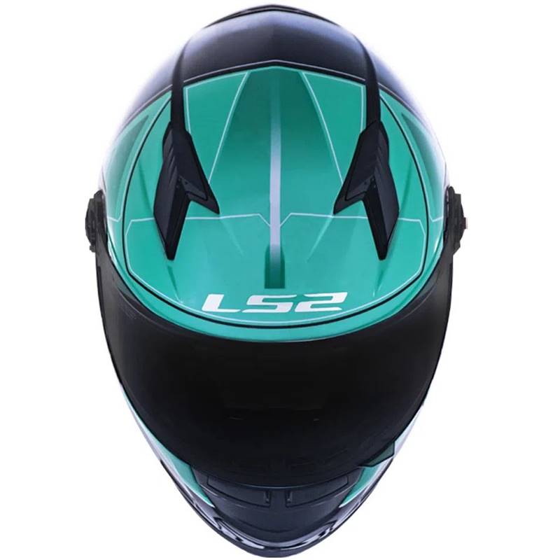 Capacete LS2 FF358 Ultra - Preto/Verde - Grid Motors