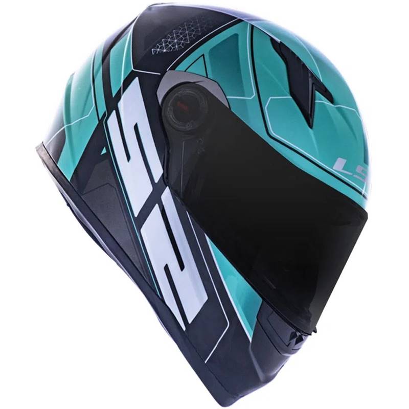 Capacete LS2 FF358 Ultra - Preto/Verde - Grid Motors