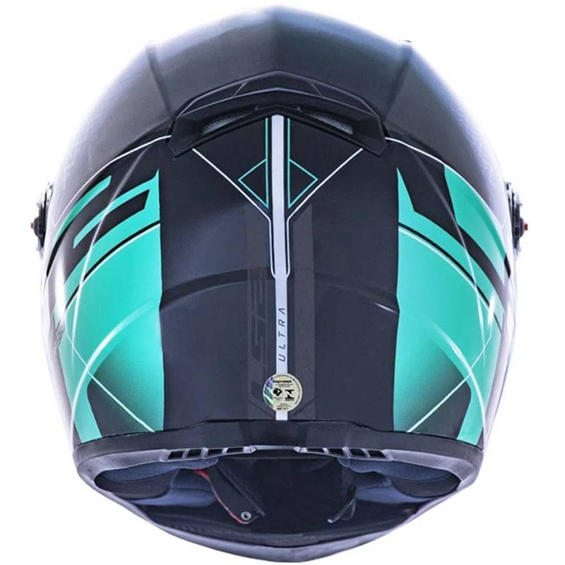 Capacete LS2 FF358 Ultra - Preto/Verde - Grid Motors