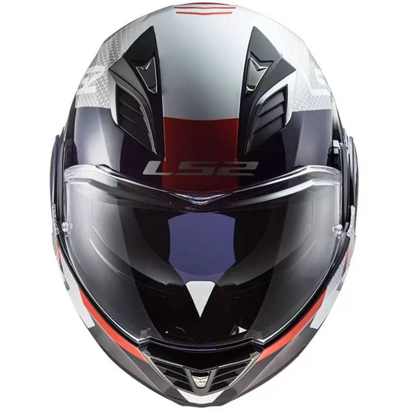 Capacete LS2 Valiant 2 FF900 Citius - Branco/Azul (Articulado) - Grid ...
