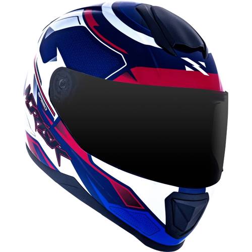 Capacete Norisk Razor Speedmax Azul/Branco/Vermelho - Grid Motors