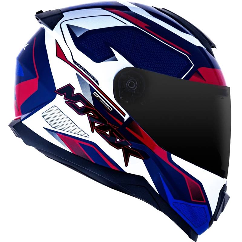 Capacete Norisk Razor Speedmax Azul/Branco/Vermelho - Grid Motors