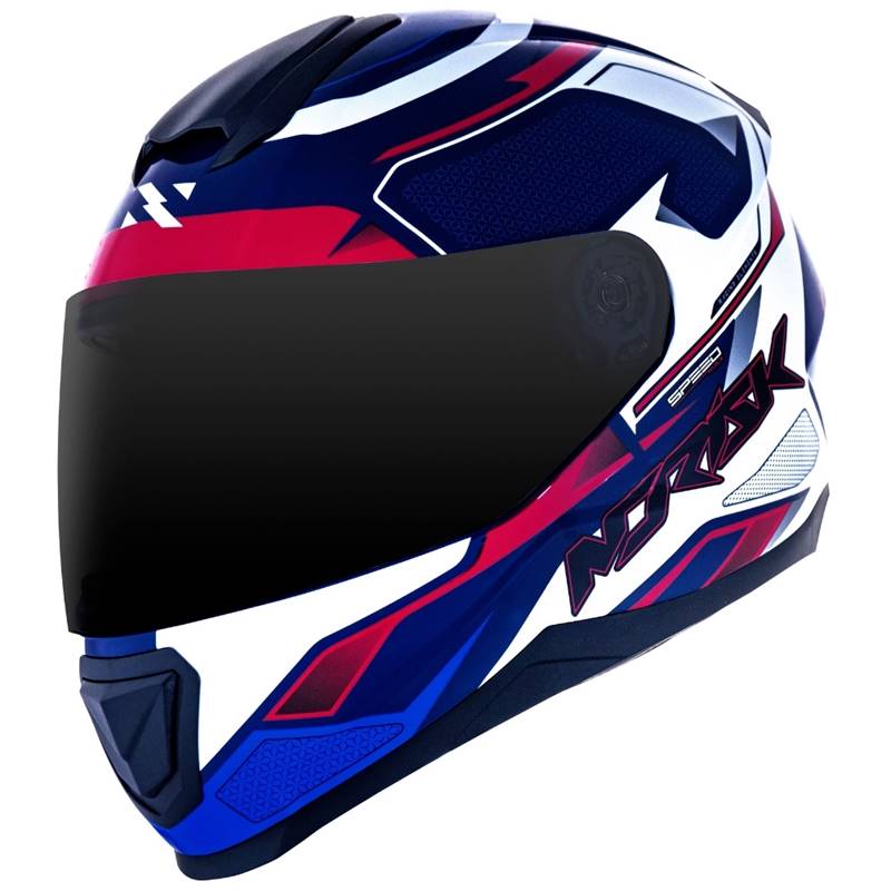 Capacete Norisk Razor Speedmax Azul/Branco/Vermelho - Grid Motors