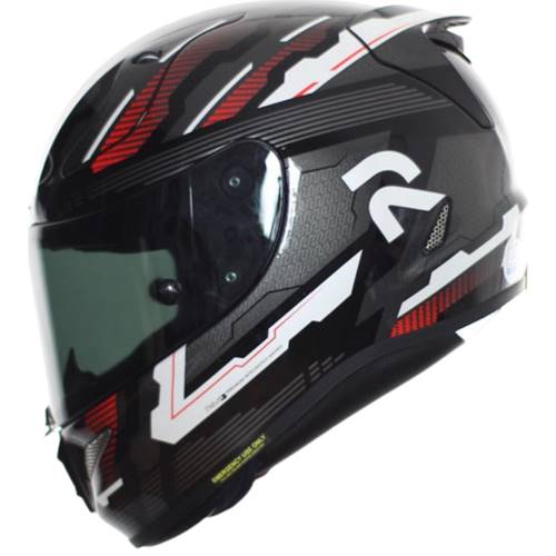 Capacete HJC RPHA 11 Stobon - Preto/Vermelho/Branco (Tri-Composto ...
