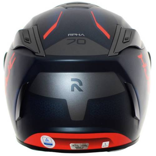 Capacete HJC RPHA 70 Kosis - Preto/Azul/Laranja (Tri-Composto)