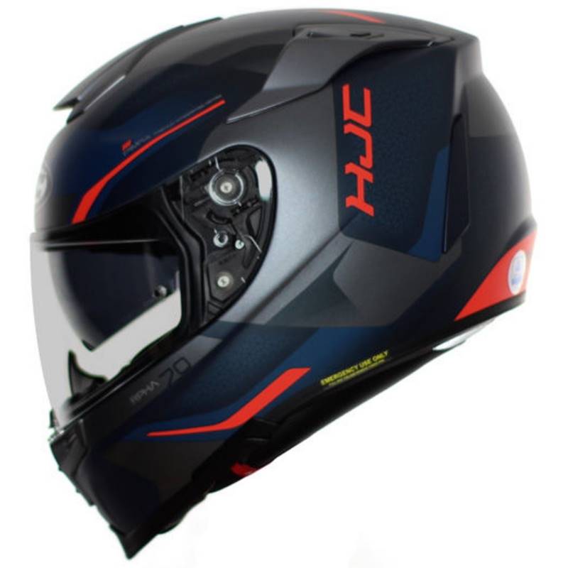 Capacete HJC RPHA 70 Kosis - Preto/Azul/Laranja (Tri-Composto)