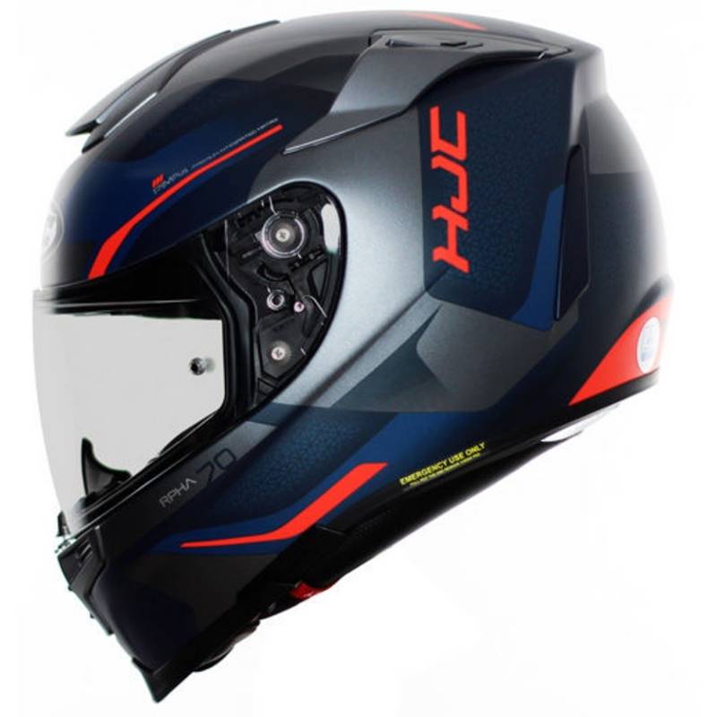 Capacete HJC RPHA 70 Kosis - Preto/Azul/Laranja (Tri-Composto)