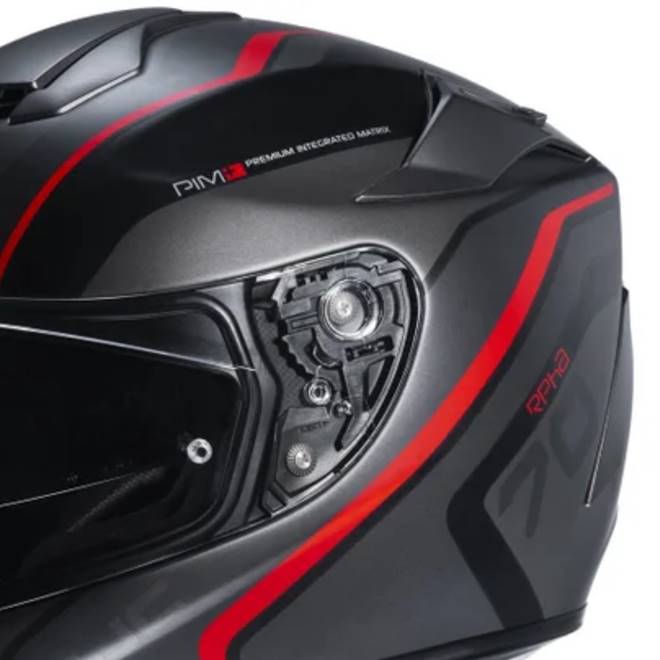 Capacete HJC RPHA 70 Kroon - Preto/Vermelho (Tri-Composto)