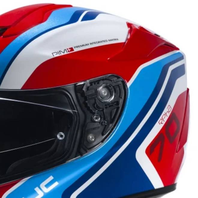Capacete HJC RPHA 70 Kroon - Vermelho /Azul/Branco (Tri-Composto)