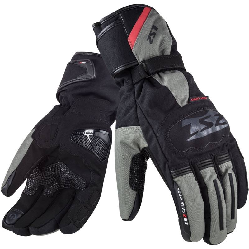 Luva LS2 Snow - Preto/Cinza