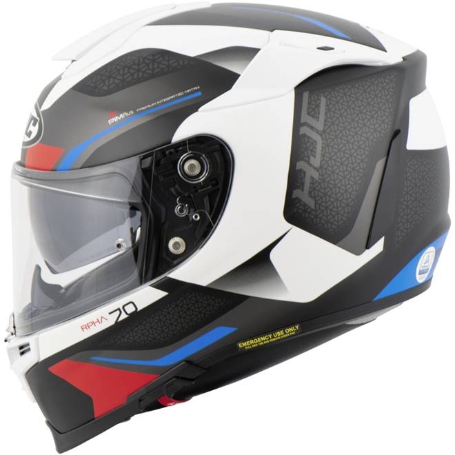 Capacete HJC RPHA 70 Kosis - Preto/Branco/Azul/Vermelho (Tri-Composto)