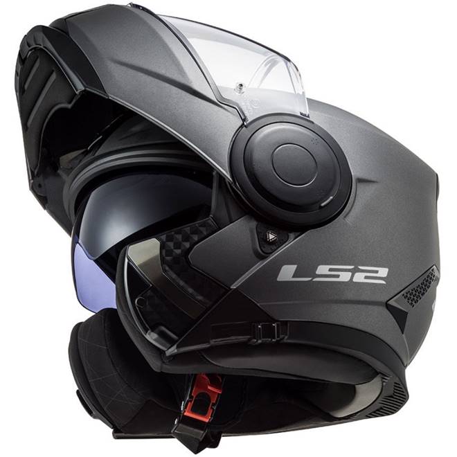 Capacete LS2 Scope FF902 Monocolor Cinza Fosco (Articulado) - Grid Motors
