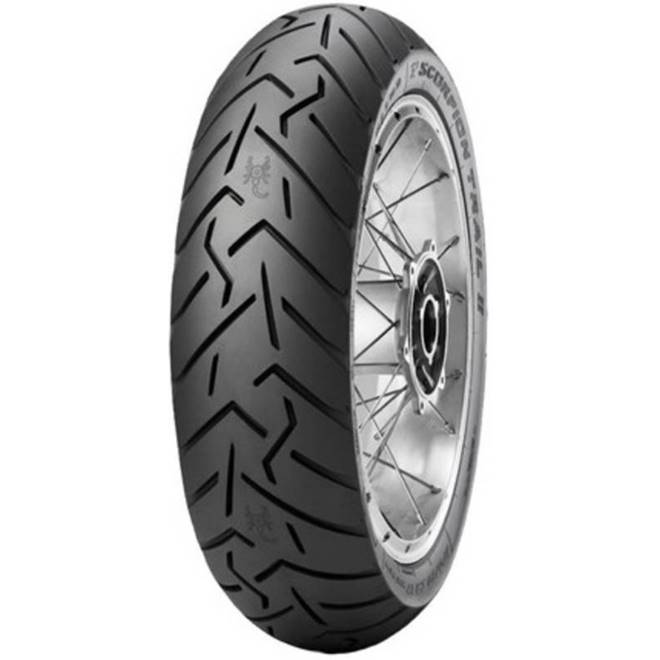 Pneu Moto Pirelli Scorpion Trail II 190/55 ZR17 75W TL - Aro 17 - Traseiro - Grid Motors