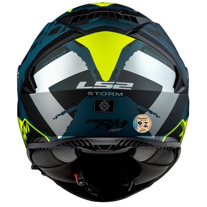 Capacete LS2 Storm FF800 Sprinter - Preto/Cinza/Verde Fosco