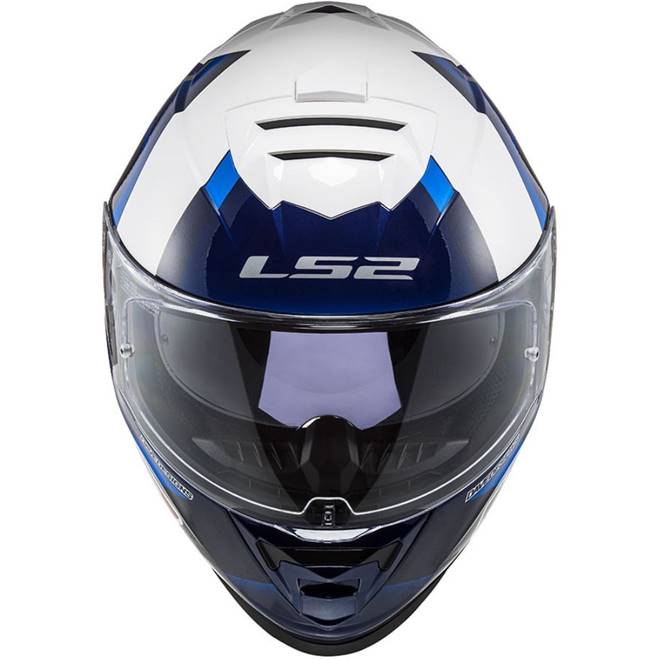 Capacete LS2 Storm FF800 John Mcphee - Azul/Branco - Grid Motors