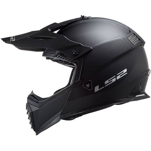 Capacete LS2 MX437 Fast Monocolor - Preto Fosco - Grid Motors