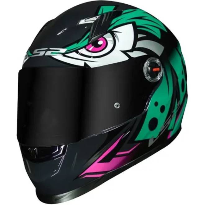 Capacete LS2 FF358 Tribal - Verde - Grid Motors