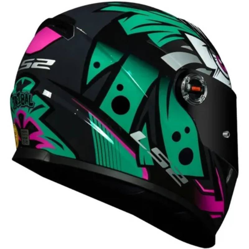 Capacete LS2 FF358 Tribal - Verde - Grid Motors