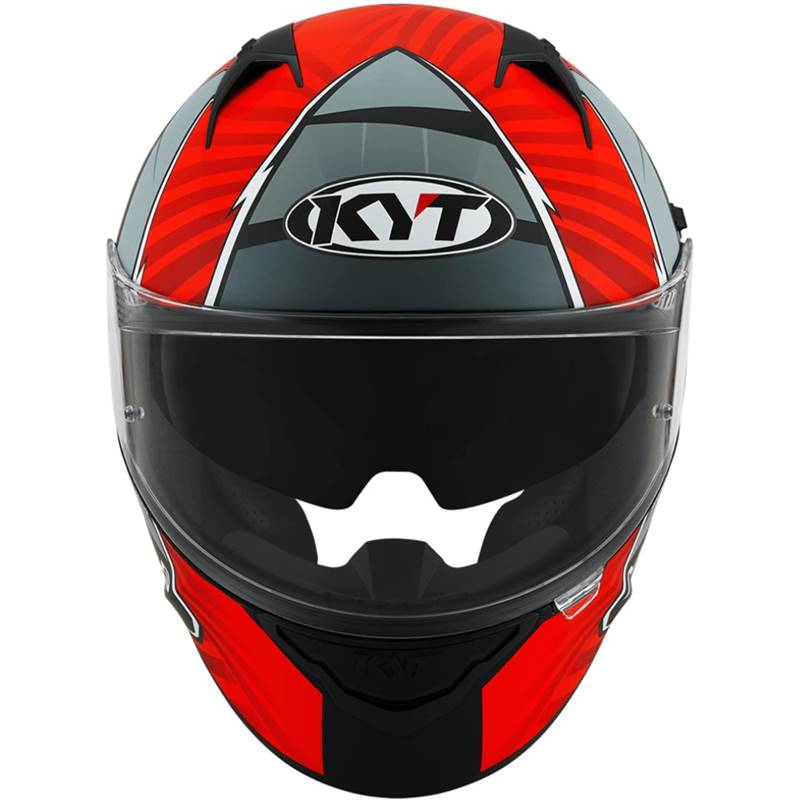 Capacete KYT NF-R Xavi Fores 2021 - Preto/Vermelho Fosco - Grid Motors