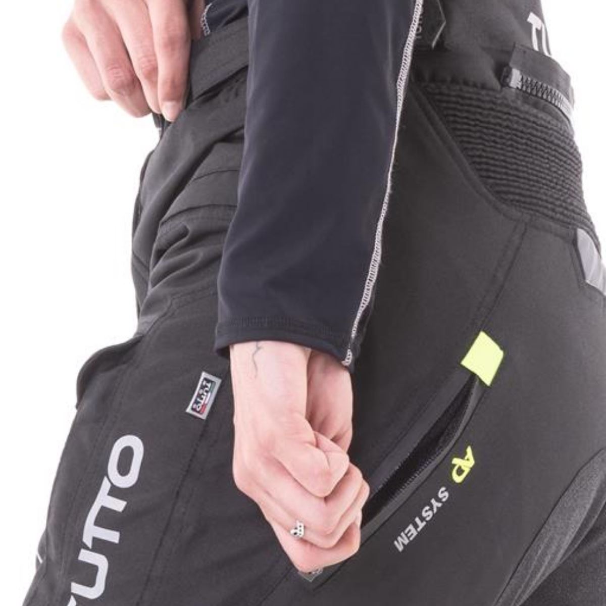 Calça Tutto Moto Everest Lady Preto/Amarelo Fluor - Grid Motors