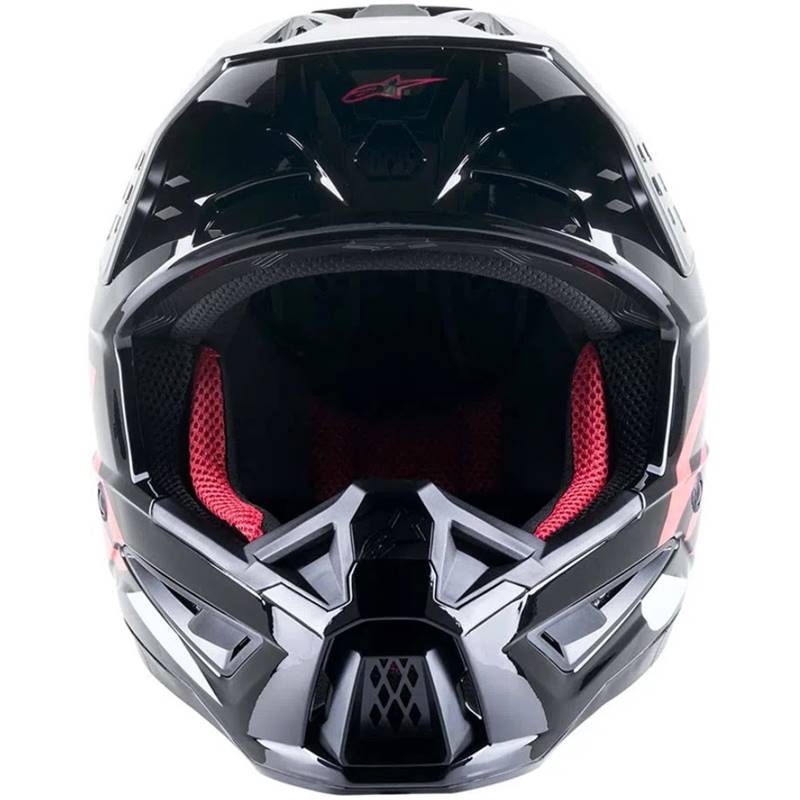Capacete Alpinestars SM5 Compass - Preto/Rosa - Grid Motors