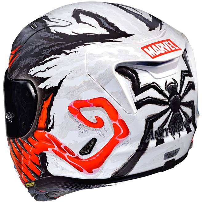 Capacete HJC RPHA 11 Anti Venon - Preto/Branco/Vermelho (Tri-Composto ...