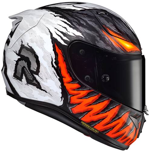 Capacete HJC RPHA 11 Anti Venon - Preto/Branco/Vermelho (Tri-Composto ...