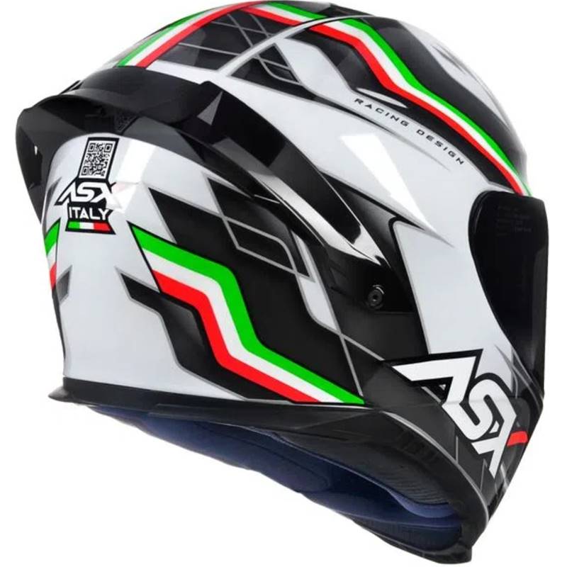Capacete ASX Eagle Racing Italy - Branco - Grid Motors
