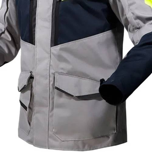 Jaqueta LS2 Metropolis Evo - Cinza/Azul/Amarelo - Grid Motors