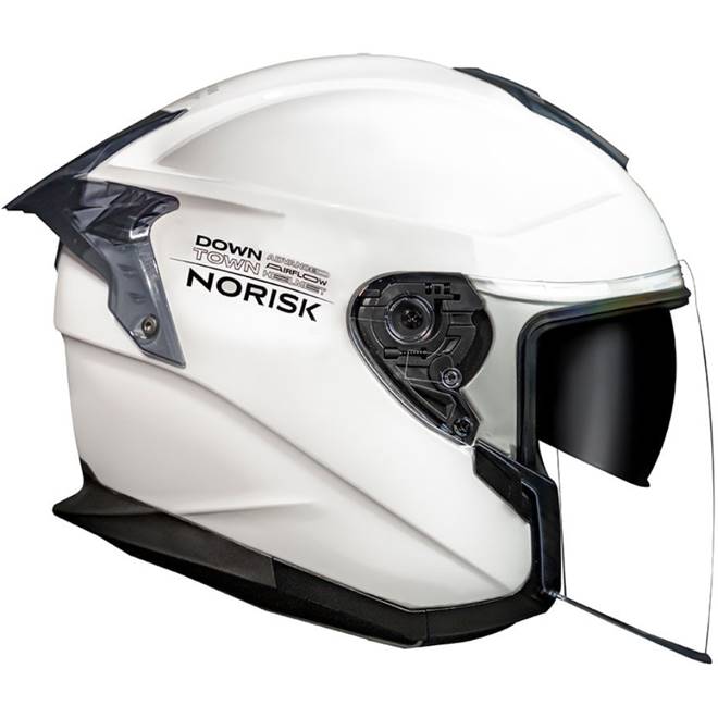 Capacete Norisk Downtown Monocolor (Aberto) - Branco - Grid Motors
