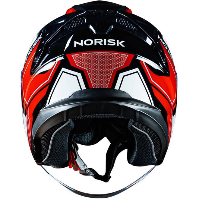 Capacete Norisk Downtown Provenza (Aberto) - Preto/Vermelho - Grid Motors