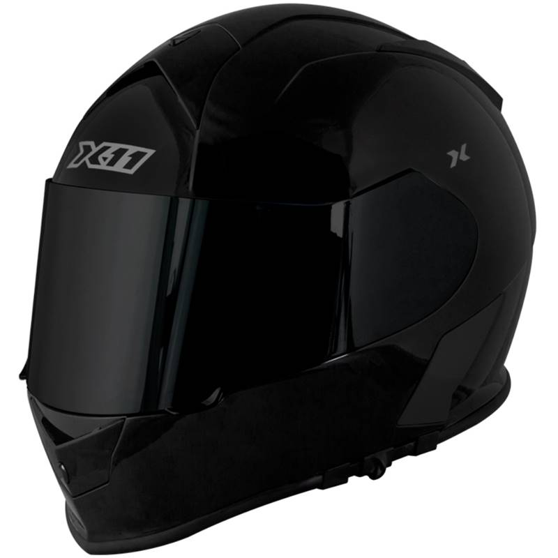 Capacete X11 Revo Pro All Black - Preto - Grid Motors