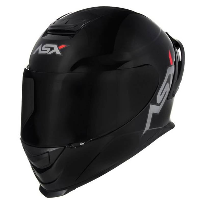 Capacete ASX Eagle Racing Solid - Preto - Grid Motors