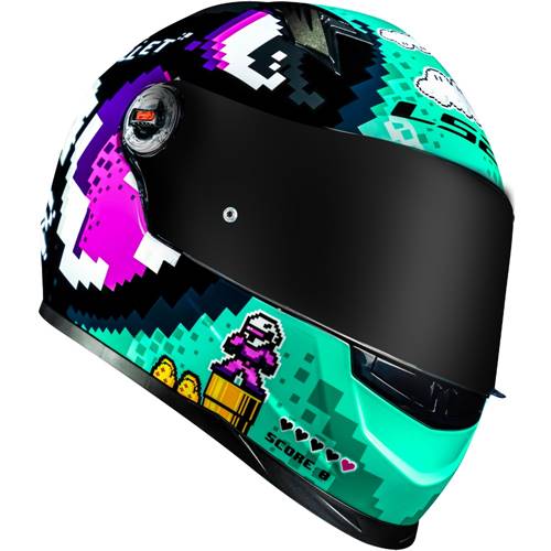 Capacete LS2 FF358 Bullet - Preto/Azul - Grid Motors